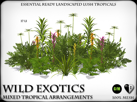 Second Life Marketplace - Lilith Heart - Wild Exotics - Mixed Tropical ...