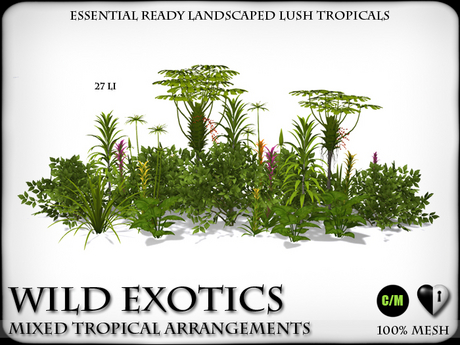 Second Life Marketplace - Lilith Heart - Wild Exotics - Mixed Tropical ...