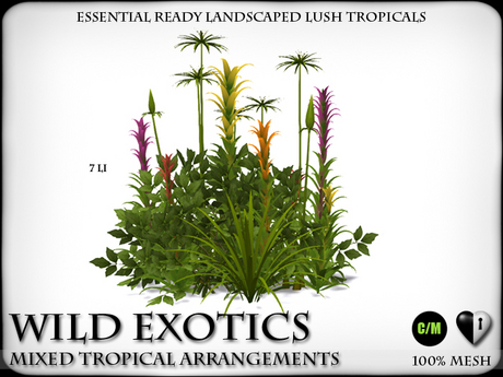 Second Life Marketplace - Lilith Heart - Wild Exotics - Mixed Tropical ...