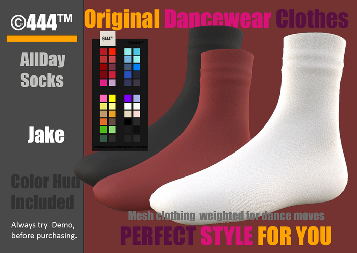 Second Life Marketplace - All Day Socks Male DEMO
