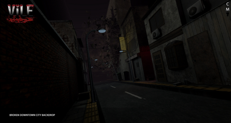 Second Life Marketplace - [Vile] - Broken Downtown City Backdrop Box ...