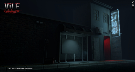 Second Life Marketplace - [Vile] - Late Bus Downtown Backdrop Box (Add Me)