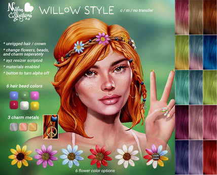 Second Life Marketplace - (NO) Willow Style - Wild Colors