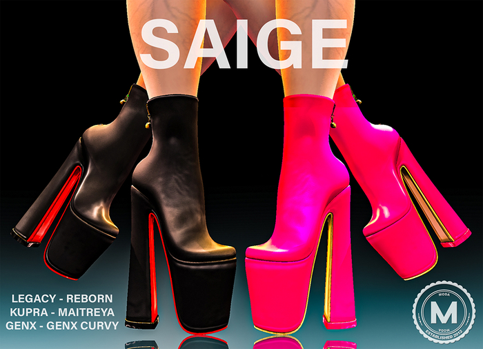 Second Life Marketplace - [MODA] SAIGE RUBBER BOOTS & HUD