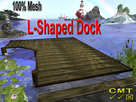 Second Life Marketplace - L-Shaped Dock v2 (rezz)