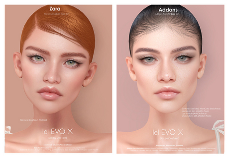 Second Life Marketplace - DeeTaleZ *SKINS - BASICPACK* lel EVOX - Zara ...