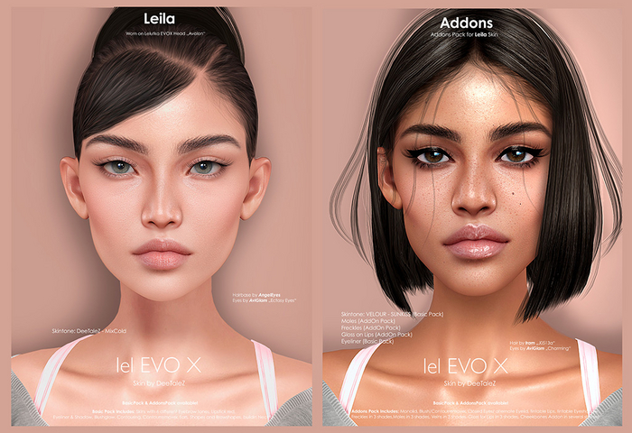 Second Life Marketplace - DeeTaleZ *SKINS - BASICPACK* lel EVOX - Leila ...