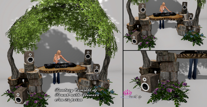 Second Life Marketplace - MICSHA-FANTASY BOOTH DJ CONSOLL TRUNK WITH ...