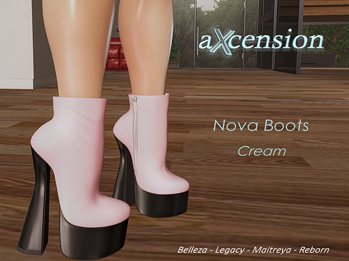 Second Life Marketplace - aX: Nova Cream Boots