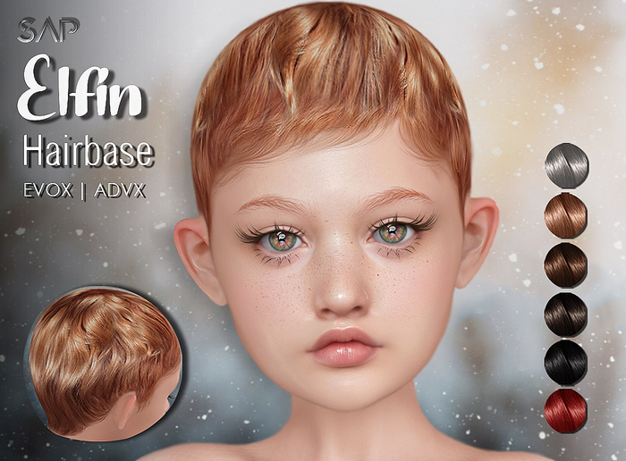 Second Life Marketplace - Elfin Hairbase EvoX Darks