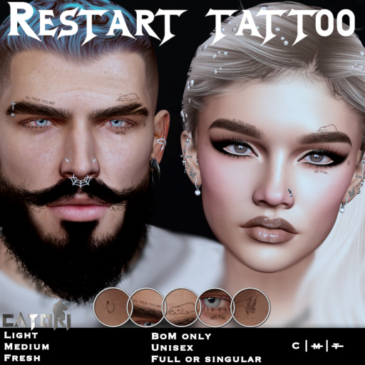 Second Life Marketplace - .catori. evo x restart tattoo. (add)