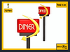 Second Life Marketplace - ::DisturbeD:: Retro Diner Sign - FULL PERM MESH