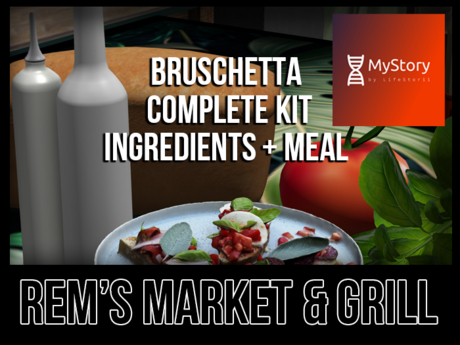 Second Life Marketplace - RMG: MyStory Bruschetta Meal Kit