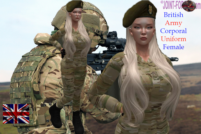 Second Life Marketplace - BRITISH ARMY FEMALE CORPORAL UNIFORM