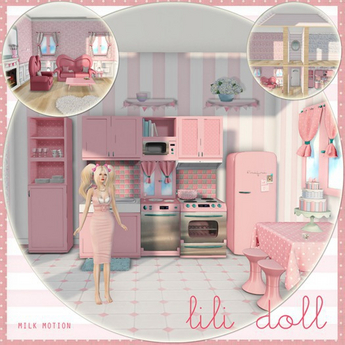Second Life Marketplace - Milk Motion - lili Doll COMPLETE HOUSE