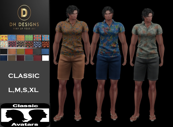 Second Life Marketplace - Brandon Outfit Mesh Classic Avatars