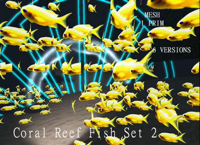 Second Life Marketplace - Coral Reef Fish Set 2-schools of fish