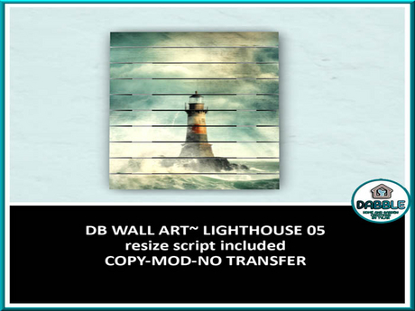 Second Life Marketplace - DB WALL ART~ LIGHTHOUSE 05 add me