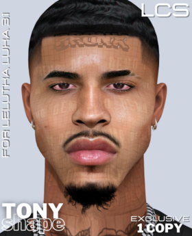 Second Life Marketplace - [LCS] Tony Shape - Lelutka Luka (5 COPIES ...