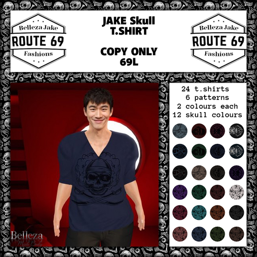 Second Life Marketplace - Jake Scull V.Neck T.shirt