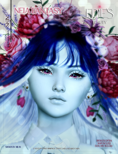 Second Life Marketplace - ~Edie's~ Neia Fantasy Skin in Ghost and ...