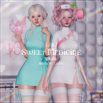 Second Life Marketplace - 01.Loki - Sweet Medicine GACHA - Nurse Robe ...