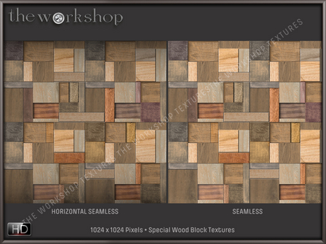 Second Life Marketplace - SPECIAL WOOD BLOCK TEXTURE SET-02