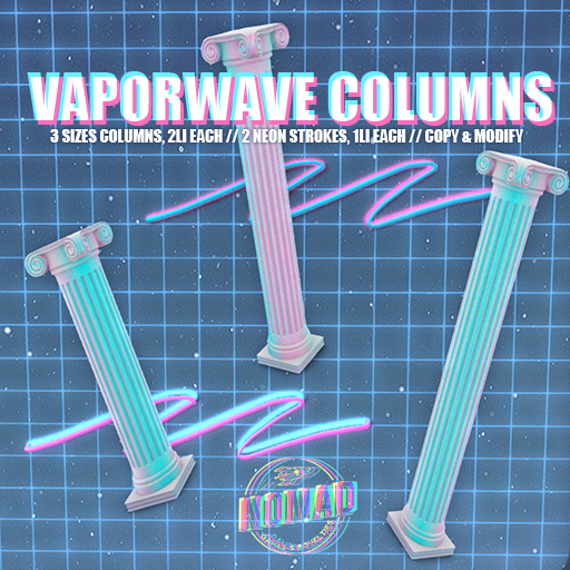Second Life Marketplace - NOMAD // VAPORWAVE COLUMNS