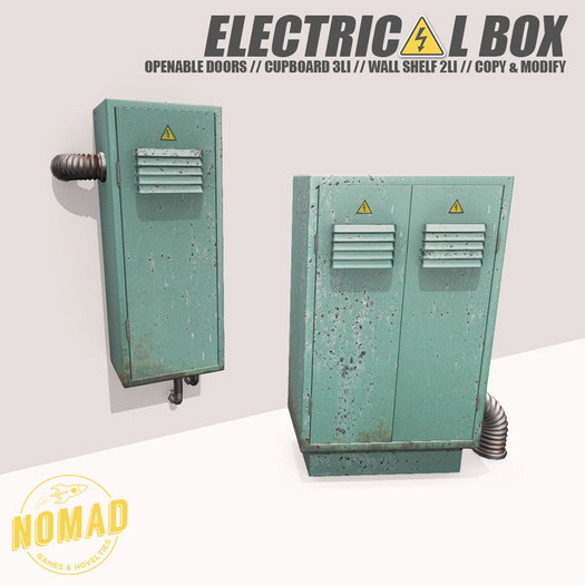 Second Life Marketplace - NOMAD // ELECTRICAL BOX // MINT (DISCOUNTED)