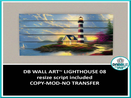 Second Life Marketplace - DB WALL ART~ LIGHTHOUSE 08 add me