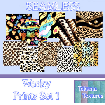 Second Life Marketplace - Wonky Prints Set 1
