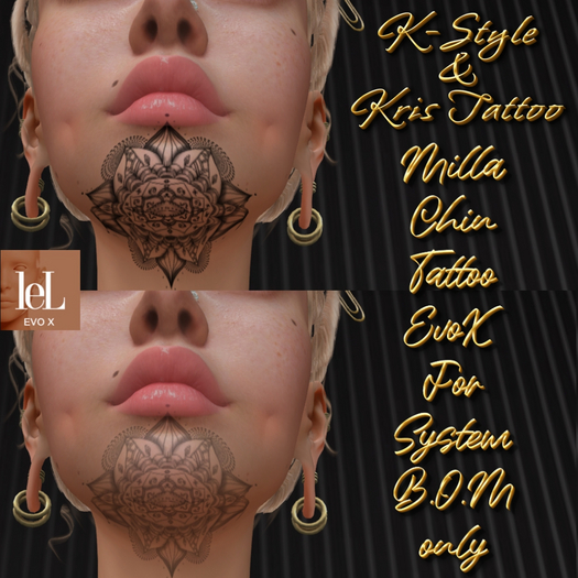 Second Life Marketplace - Kris Tattoo - MILLA CHIN - BOM