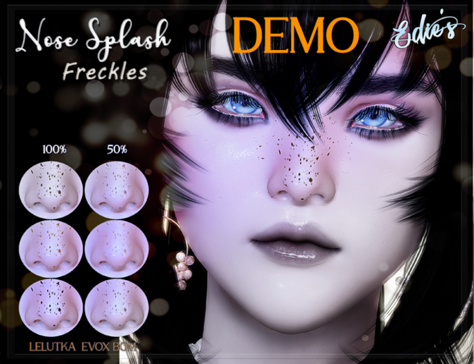 Second Life Marketplace - ~Edie's~DEMO Nose Splash Freckles (EvoX BOM)