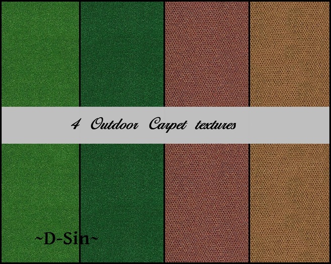 Second Life Marketplace - 4 OUTDOOR CARPET TEXTURES