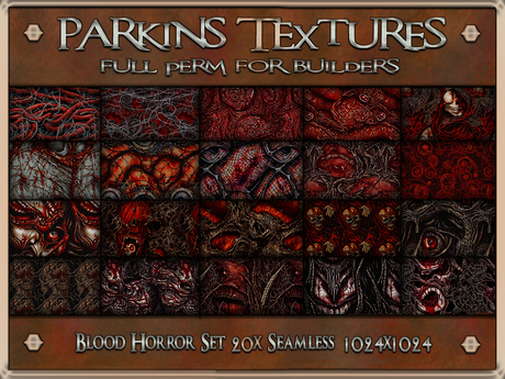 Second Life Marketplace - Parkins Textures - Blood Horror Set - 20x ...