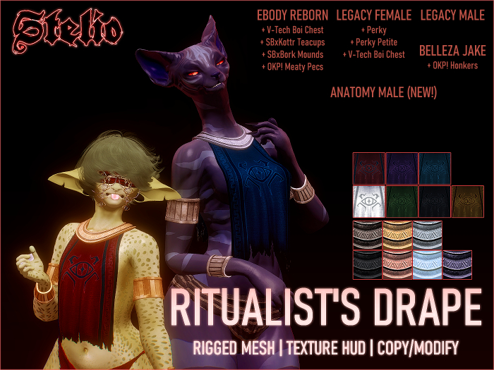 Second Life Marketplace - [Stelio] Ritualist's Drape