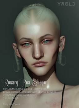 Second Life Marketplace - YRGLD // Rosary Pea // Lelutka Sasha 3.1
