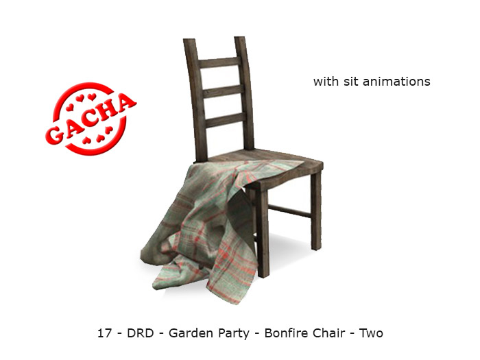 Second Life Marketplace - 17 - DRD - Garden Party - Bonfire Chair - Two ...