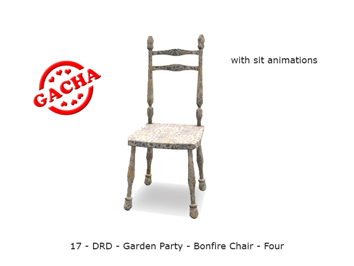 Second Life Marketplace - 17 - DRD - Garden Party - Bonfire Chair ...