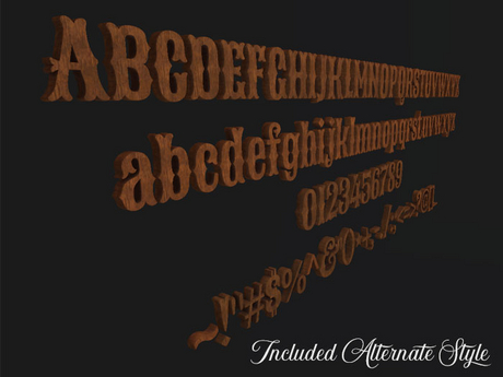 Second Life Marketplace - Fontastic | RFS - 3D Mesh Letters - Sancreek ...