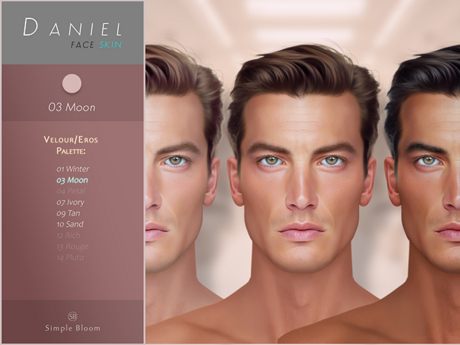 Second Life Marketplace - SKIN, Daniel, 03 Moon (LeLutka Evox)