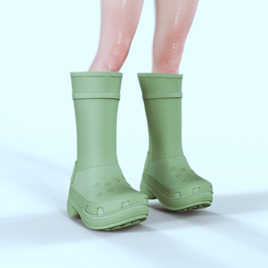 Second Life Marketplace - Hjortum Balenci Croc Boot Olive