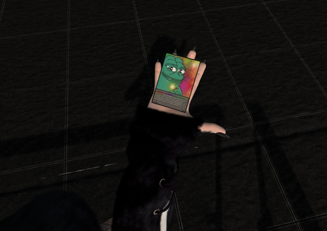 Second Life Marketplace - Extremely rare limited edition pepe card (Shiny)