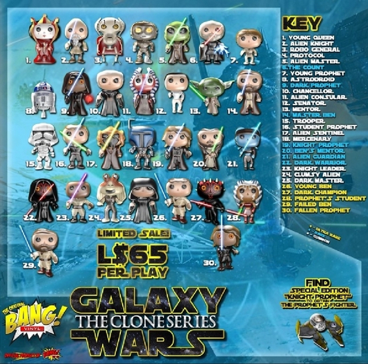 Second Life Marketplace - 14. RARE Bang! Figures - Galaxy Wars CS ...