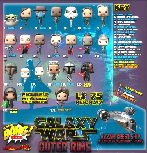 Second Life Marketplace - 06. RARE - Bang! Figures - Galaxy Wars OR ...