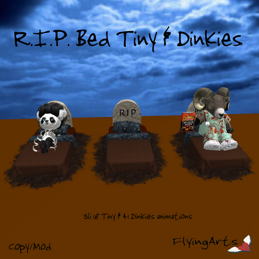 Second Life Marketplace - !FA! RIP Bed Tiny Dinkies