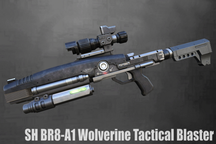 Second Life Marketplace - SH BR8-A1 Wolverine Tactical Blaster (Female ...