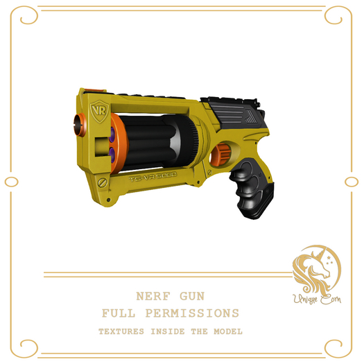 Second Life Marketplace - Full Perm Nerf Gun