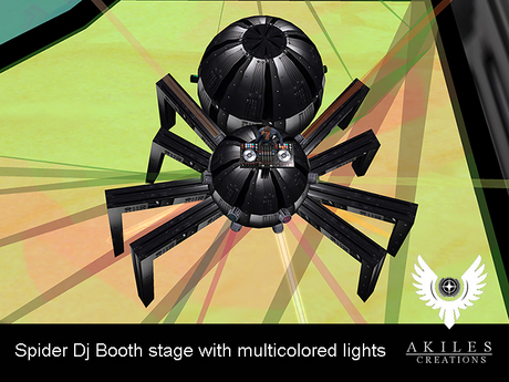 Second Life Marketplace - AKILES CREATIONS Spider Dj stage with ...