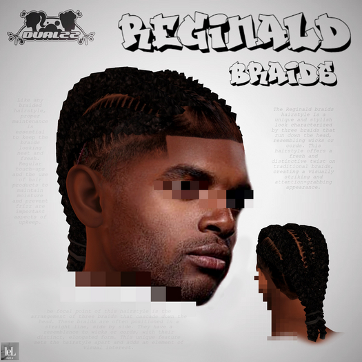 Second Life Marketplace - {DUALZZ} - "Reginald Braids"